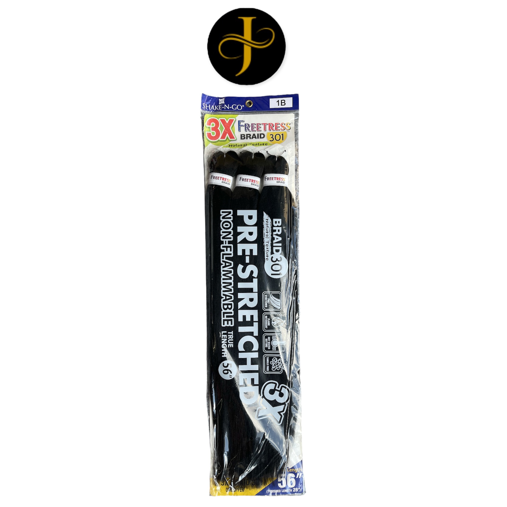 3X FREETRESS BRAID 301 3X PRE-STRETCHED - Jas House of Beauty